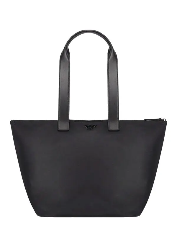 Emporio Armani Nylon Shopper - Black