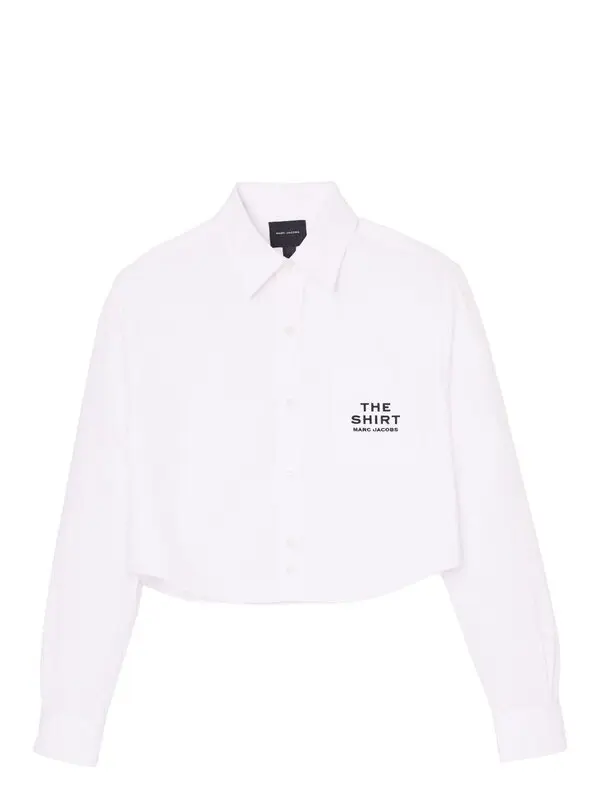 Marc Jacobs Cropped Cotton Shirt - White