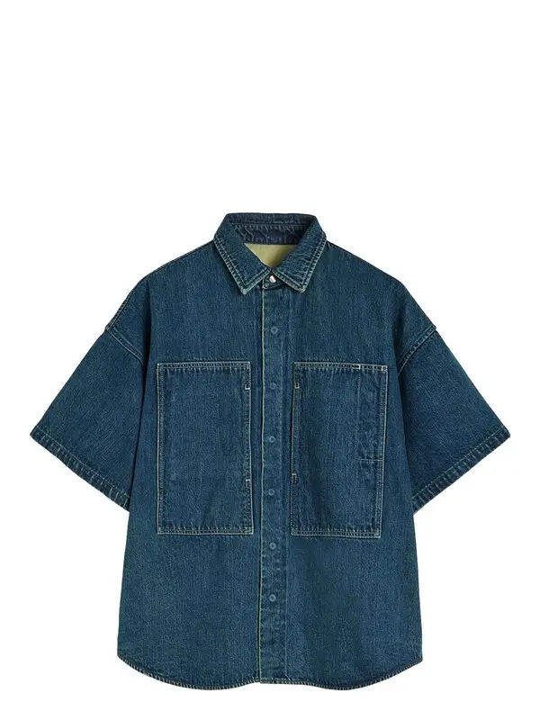 JIL SANDER Denim Cotton Shirt - Blue