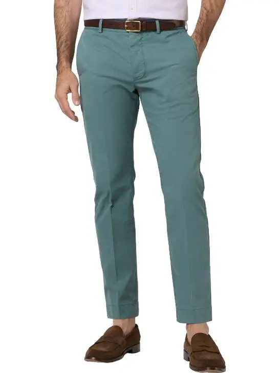 Sid Mashburn Garment Dye Slim Straight Leg Field Pants - Juniper Ap Twill
