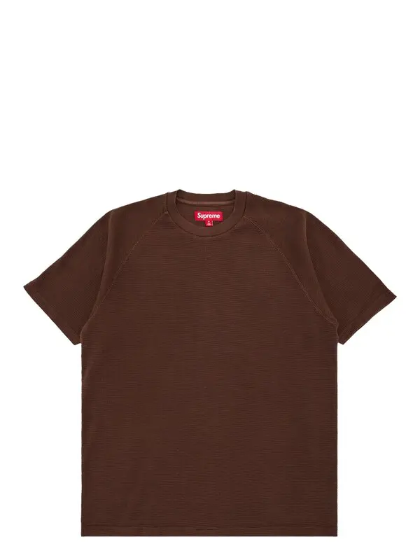 Supreme Stencil Thermal Short-sleeve Top - Brown