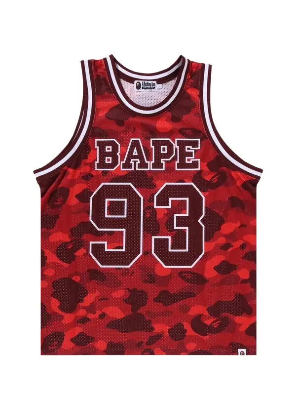 BAPE Color Camo Basketball Tank Top - Red