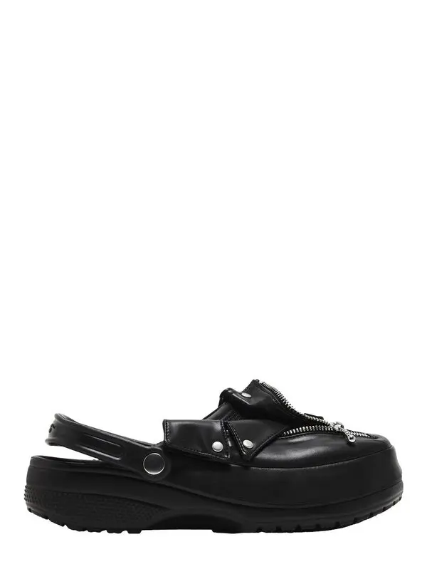 CROCS X Beams Classic Clog Leather Riders - Black