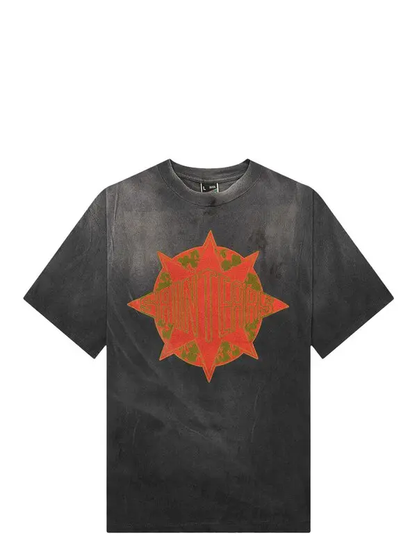 SAINT MXXXXXX X Denim Tears Saint Tears Tee - Black