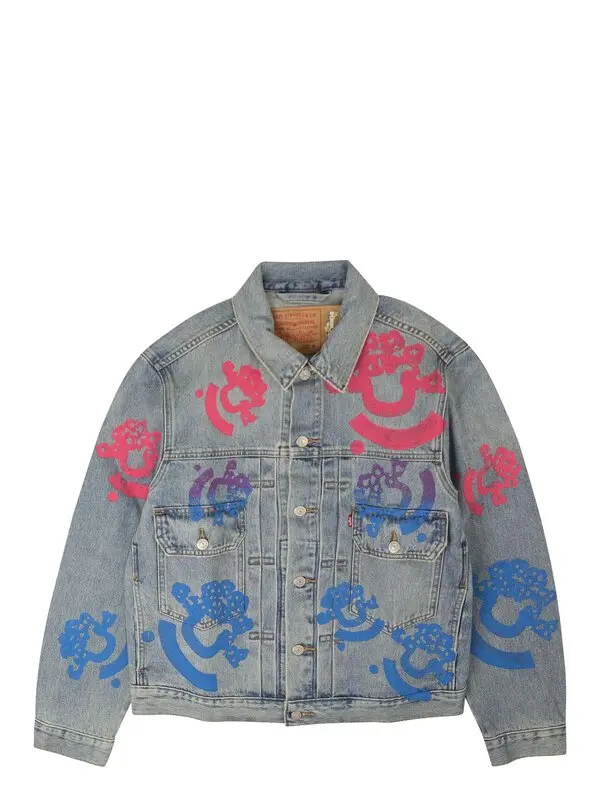 DENIM TEARS Bstroy Tears Type-2 Denim Jacket - Blue
