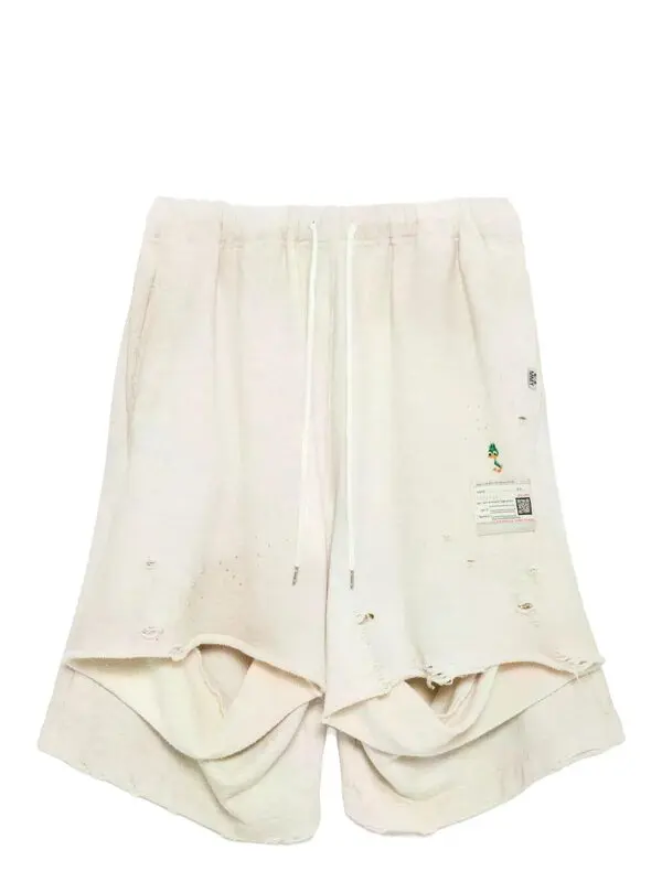 Mihara Yasuhiro Panelled Shorts - Neutrals
