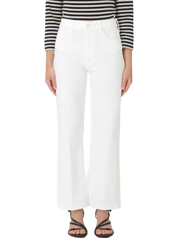 MOTHER Straight Leg Jeans - White