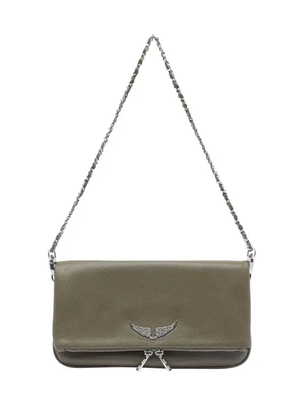 Zadig&Voltaire Clutch With Chain Strap - Grass Green