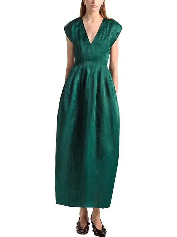 Altuzarra Bichette Silk Sheath Dress - Monstera
