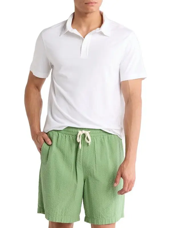 14TH & UNION Cotton & Modal Polo - White