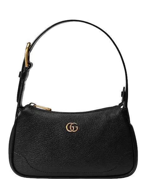 Gucci Aphrodite Shoulder Bag With Double G - Black