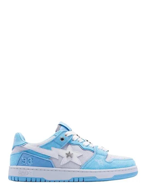 BAPE A Bathing Ape Bapy Sk8 Sta Sneakers - Blue Milt/white/silver