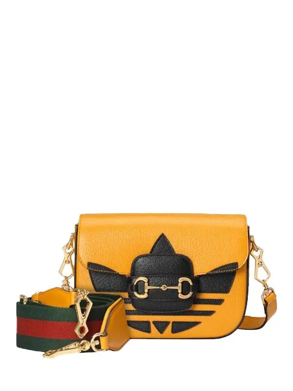 Gucci X Adidas Horsebit 1955 Shoulder Bag - Yellow/black