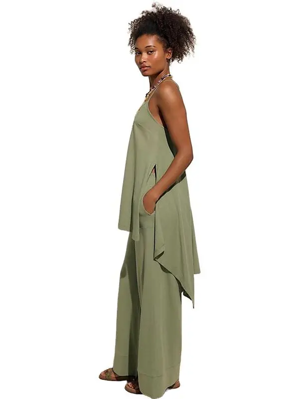 Free People Lana Pant Set - Green Eyes