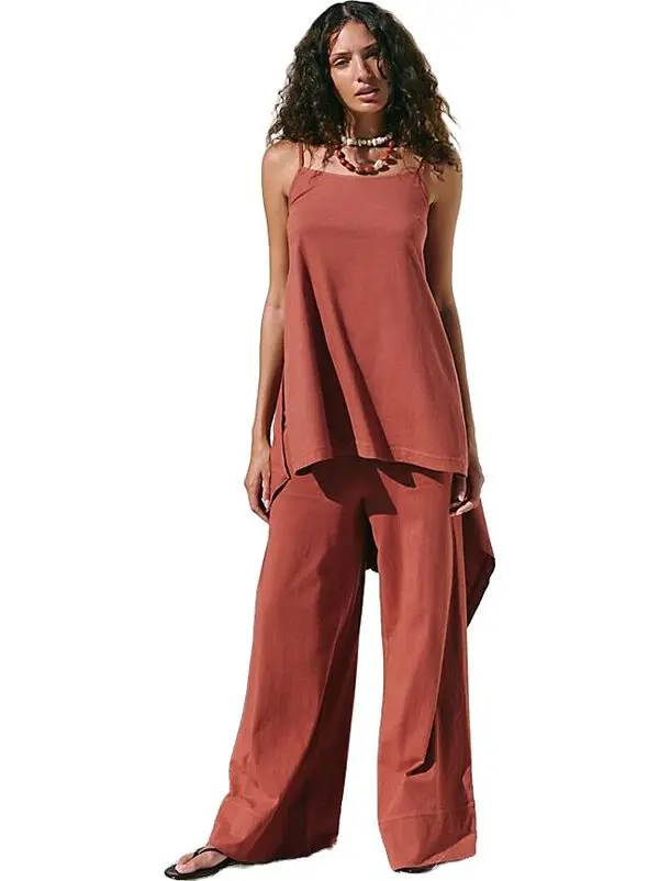 Free People Lana Pant Set - Marsala