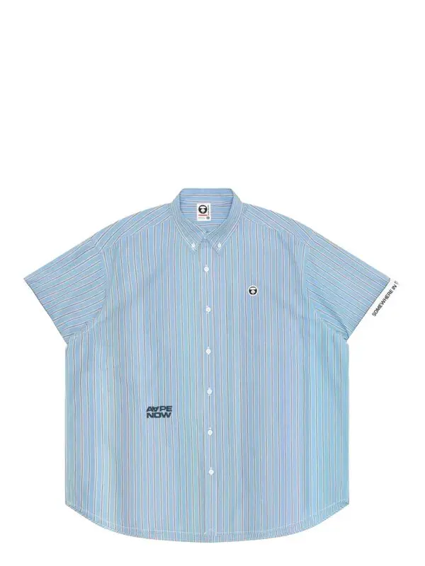AAPE BY *A BATHING APE® Striped Shirt - Blue