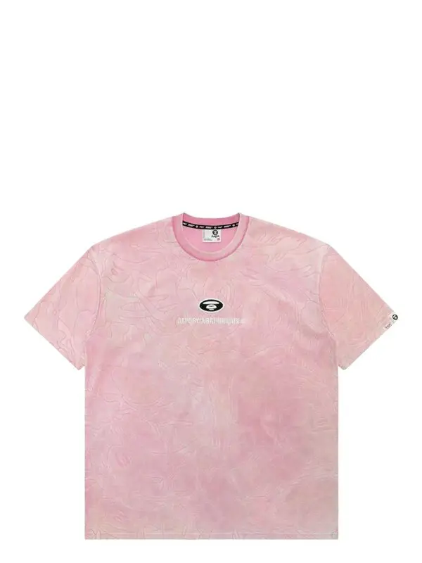 AAPE BY *A BATHING APE® Logo-embroidered T-shirt - Pink