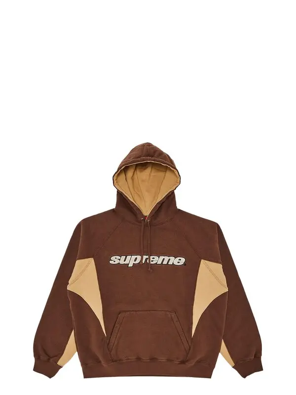 Supreme Division Hooded Sweatshirt - Brown