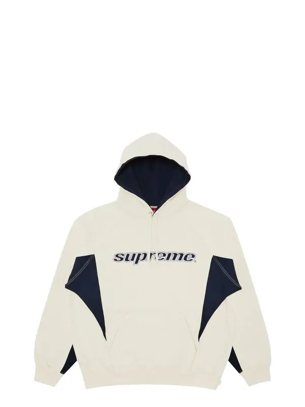 Supreme Division Hooded Sweatshirt - Cream