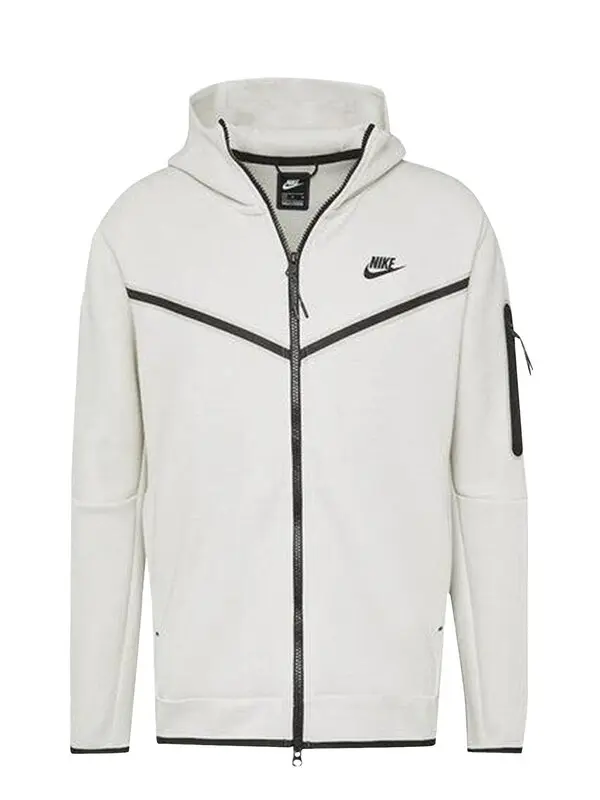 Nike Tech Fleece Full Zip Hoodie - Cream