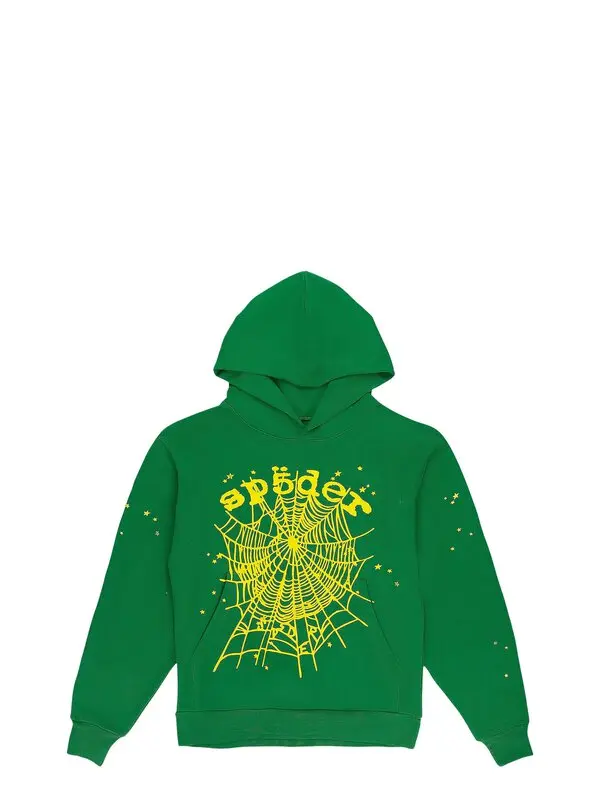 SP5DER Star Og Web V2 Hoodie - Green
