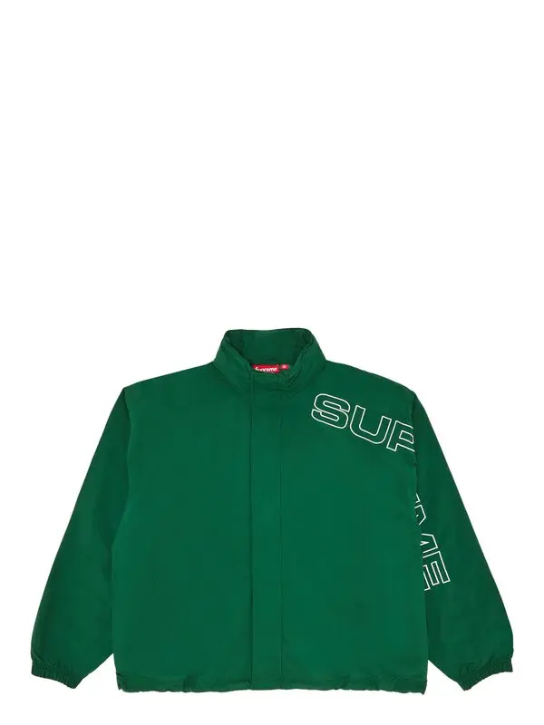 Supreme Spellout Embroidered Track Jacket - Green