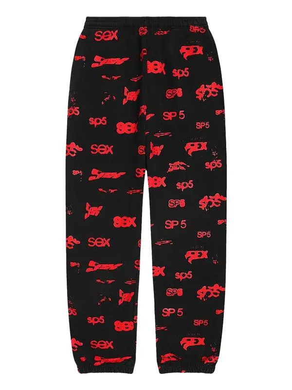 SP5DER Sex Aop Sweatpant - Black