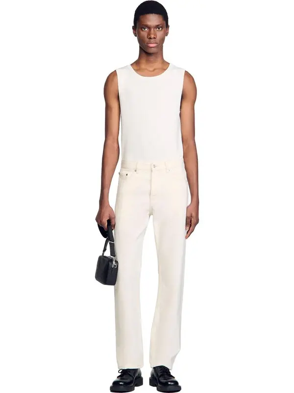 Sandro Regular-fit Jeans - Ivory.