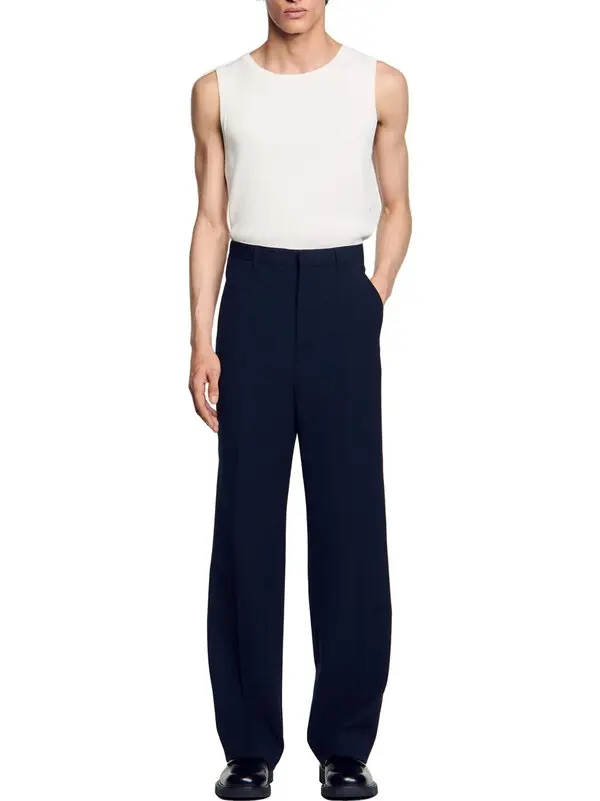 Sandro Classic-fit Suit Trousers - Black