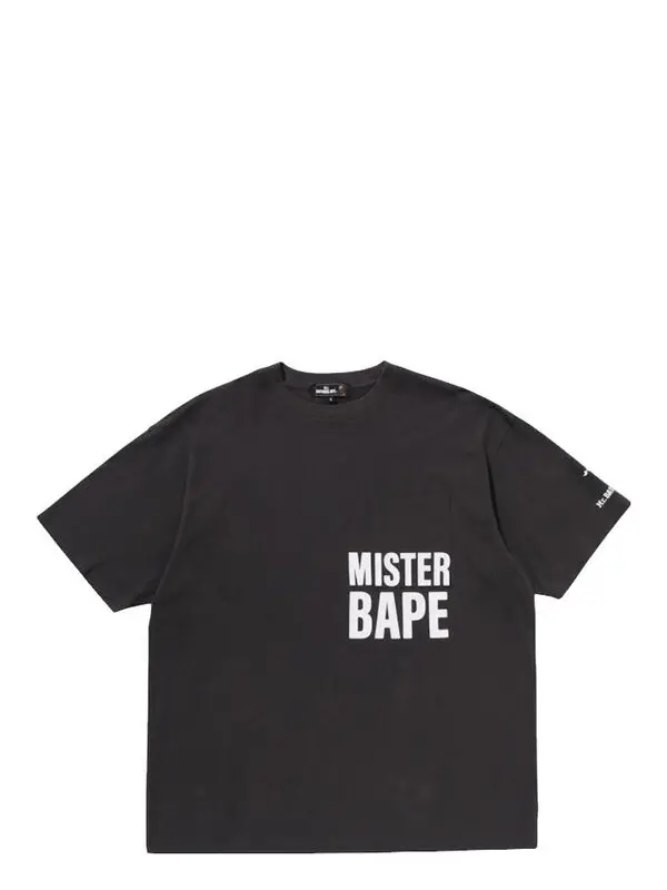 A BATHING APE Print Pocket Tee Shirt - Gray