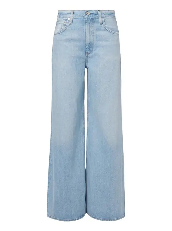 Citizens Of Humanity Paloma Mid-rise Wide-leg Jeans - Blue