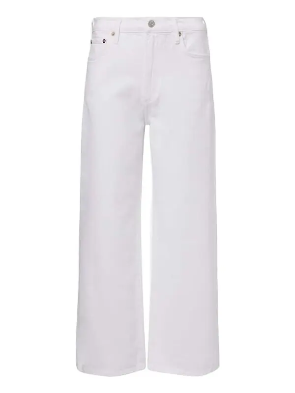 AGOLDE Harper Crop Wide-leg Jeans - White