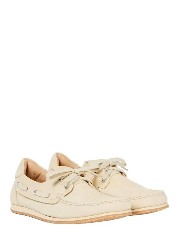 Jacquemus Batto Leather Boat Shoes - Yellow