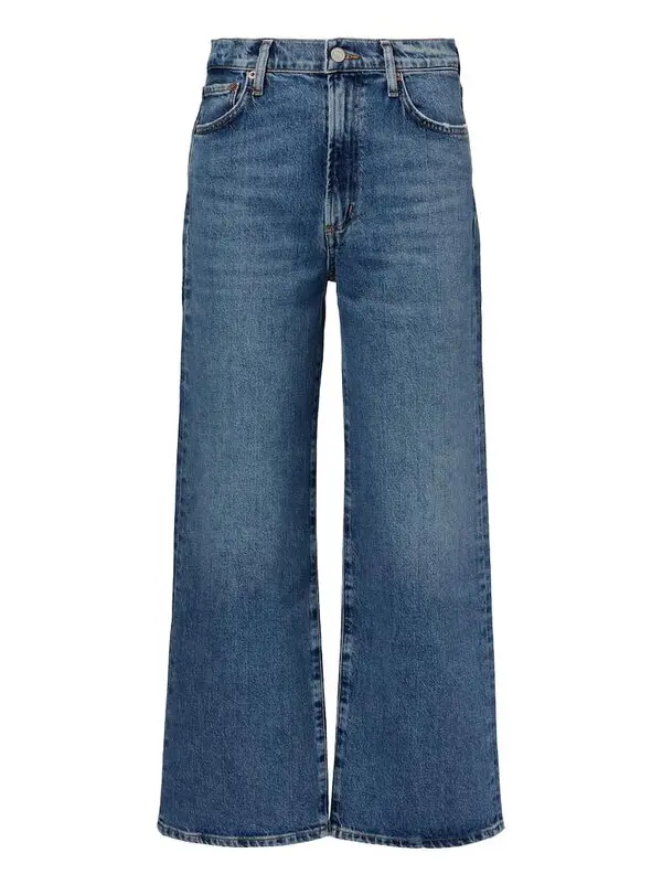 AGOLDE Harper Crop Wide-leg Jeans - Blue