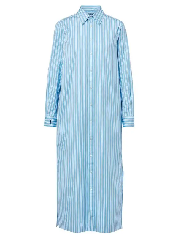 Polo Ralph Lauren Cotton Shirt Dress - Blue