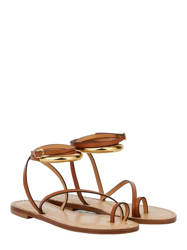 AMANU Kalahari Leather Sandals - Brown