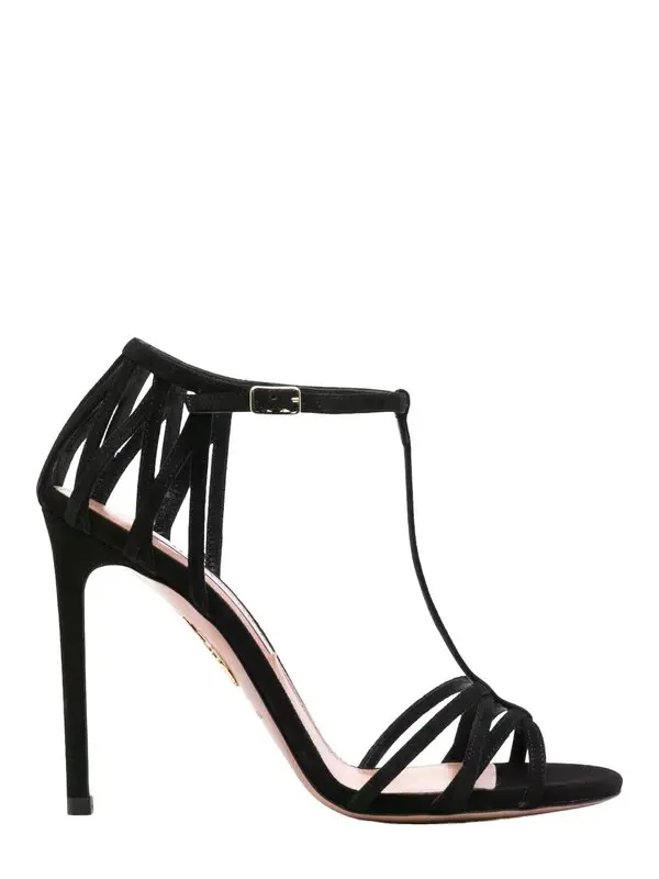 AQUAZZURA 100mm Forever More Sandals - Black