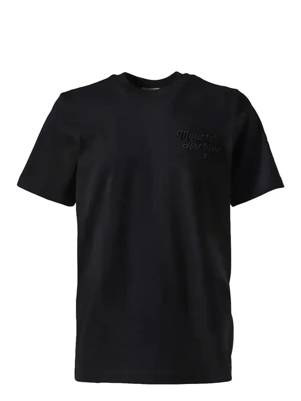 Moncler Logo-embroidered T-shirt - Black