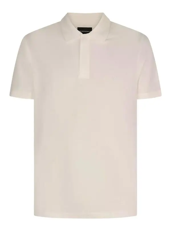 Emporio Armani Cotton Polo Shirt - White