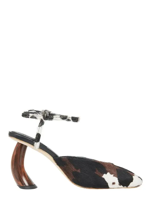A.W.A.K.E. Mode Justine Pony Hair Pumps - Print