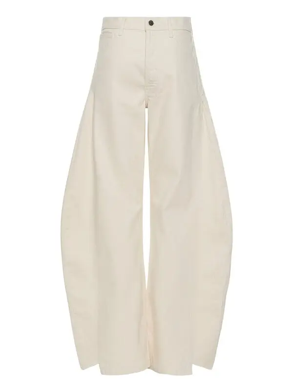 A.W.A.K.E. Mode Rigid High-rise Balloon Jeans - Off-white