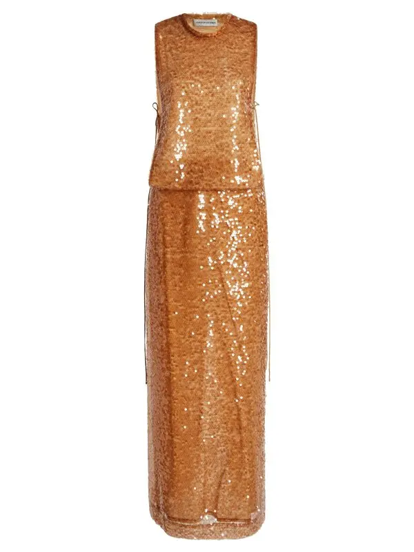 Christopher Esber Illuminate Sequined Gown - Yellow