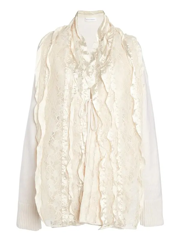NICCOLO PASQUALETTI Centrino Cashmere-blend Cardigan - Off-white