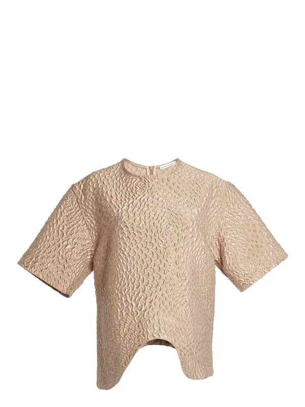 NICCOLO PASQUALETTI Onda Jacquard T-shirt - Tan