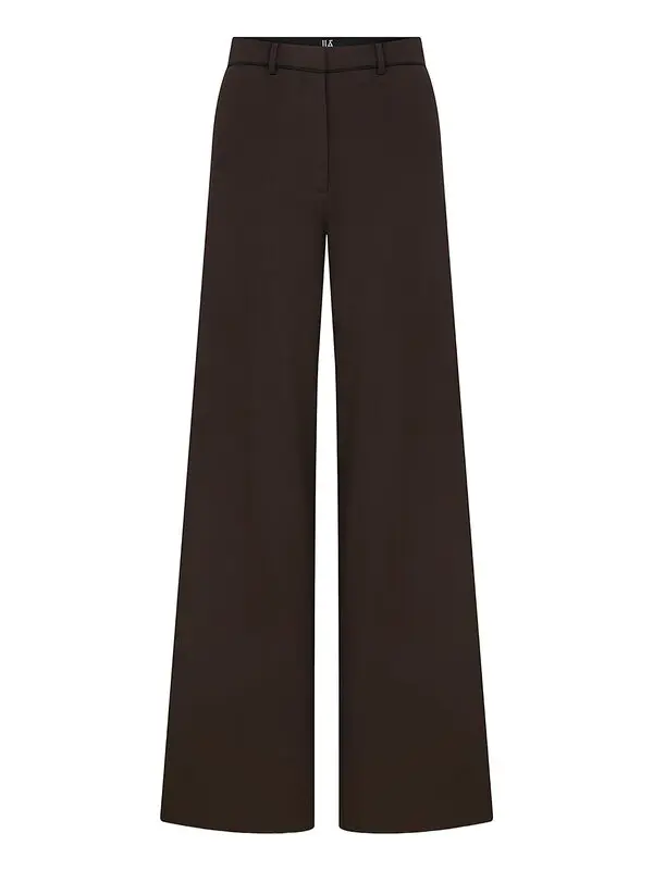 Ila Syvie Wool Blend Trousers - Brown