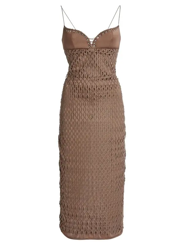 LUDOVIC DE SAINT SERNIN Isabella Lace Dress - Nude
