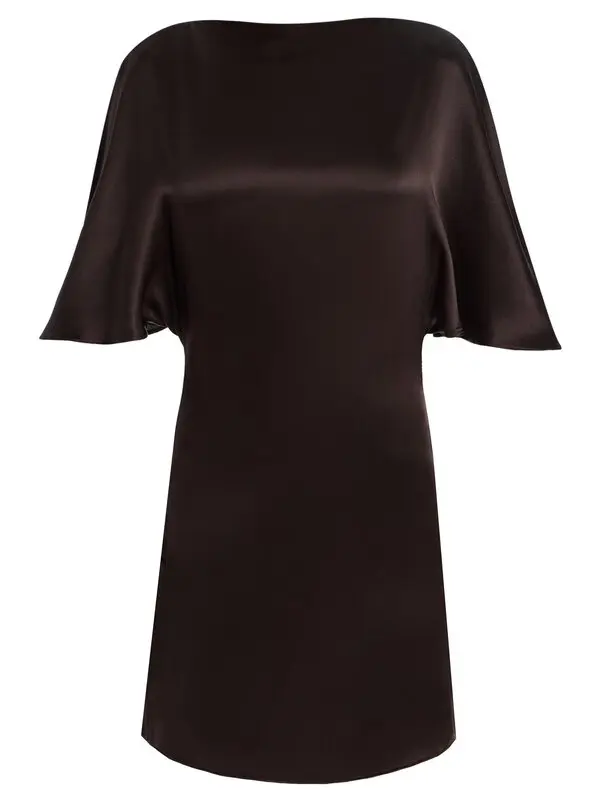 S.S.DALEY Matilda Silk Mini Dress - Brown