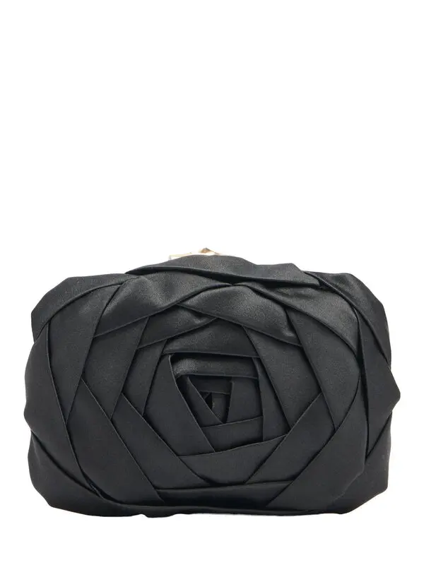 ROGER VIVIER Boite De Nuit Satin Clutch - Black