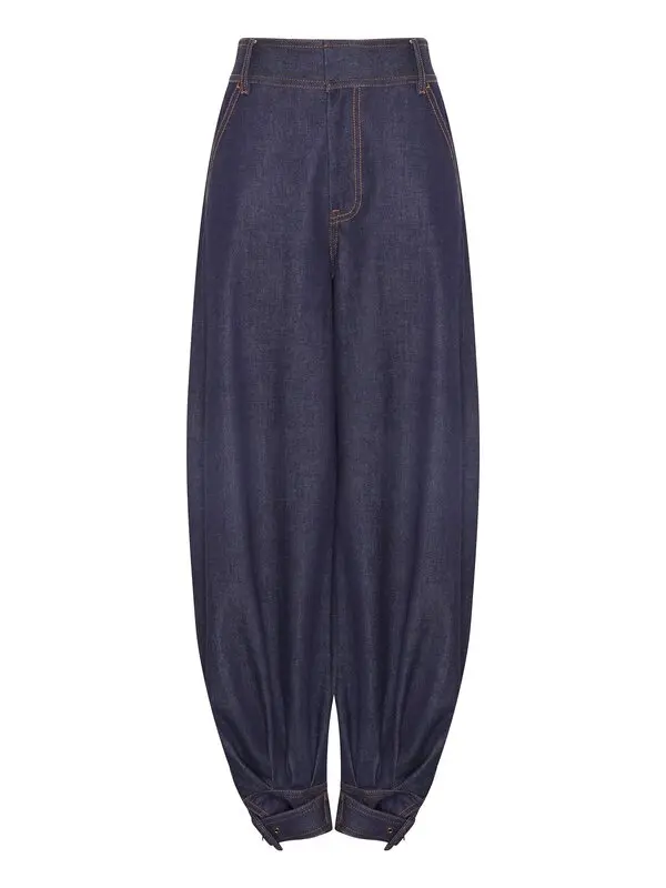 Zimmermann Denim Harem Trousers - Dark Wash