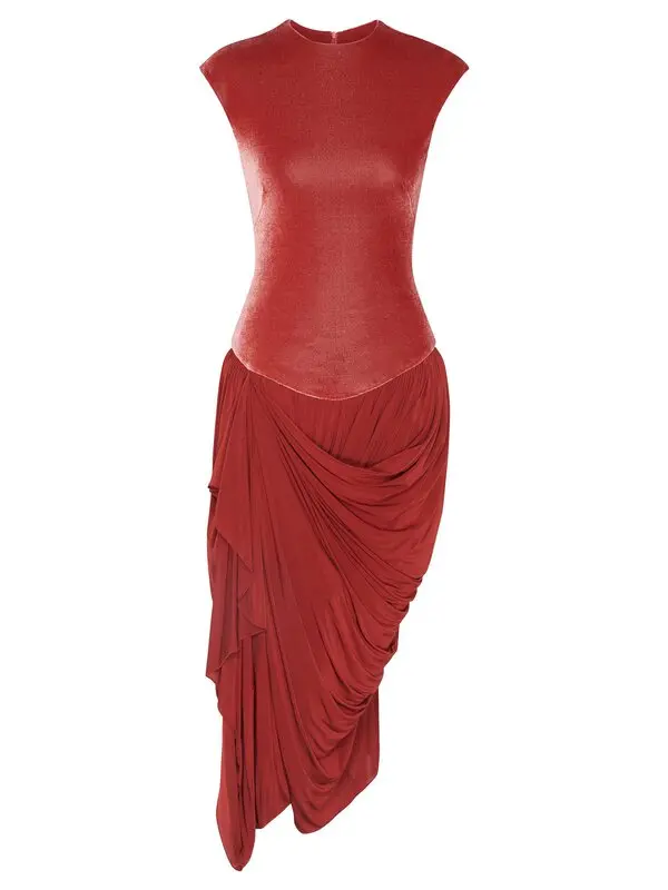 Zimmermann Memento Drape Dress - Red